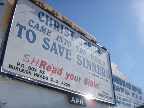 Shred your Bible | The Worst of Perth